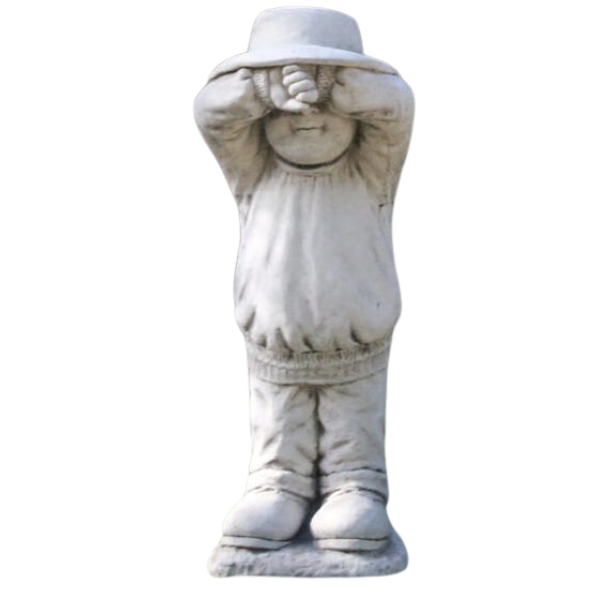 Hiding Boy Statue