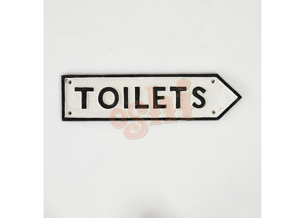 Toilets Right Arrow Sign